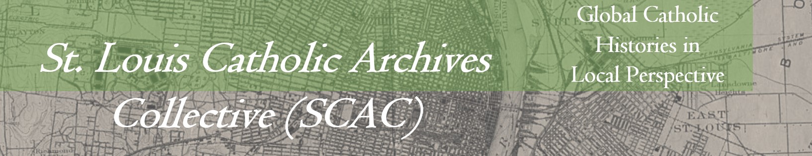 Green logo – thin – St. Louis Catholic Archives Collective (SCAC)